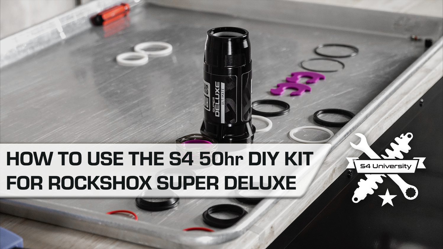 How to do a 50hr service on your RockShox shock – S4 Suspension