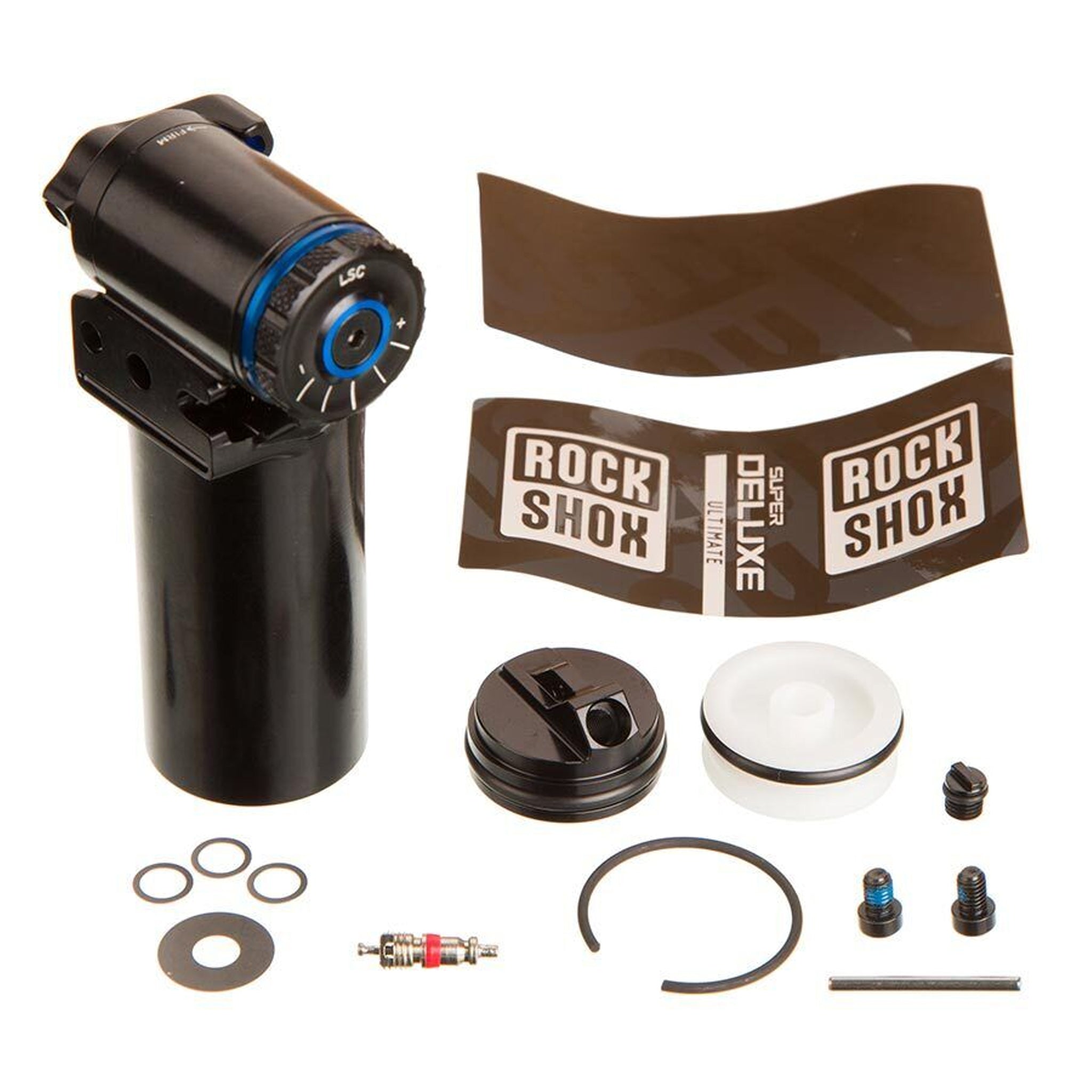REAR SHOCK RESERVOIR ASSEMBLY - (INCLUDES RESERVOIR, INTERNALS, CAP SC ...